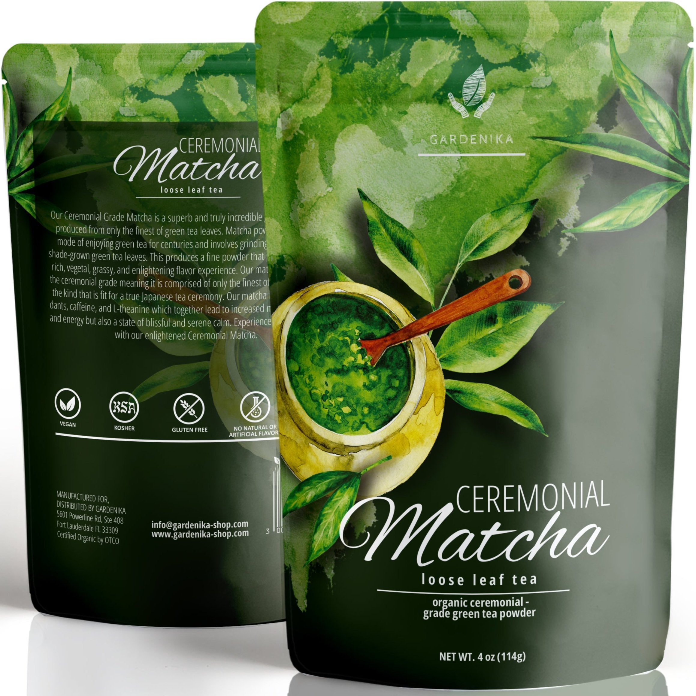 Gardenika Organic Ceremonial Matcha Green Tea Powder - 4 oz – Gardenika ...