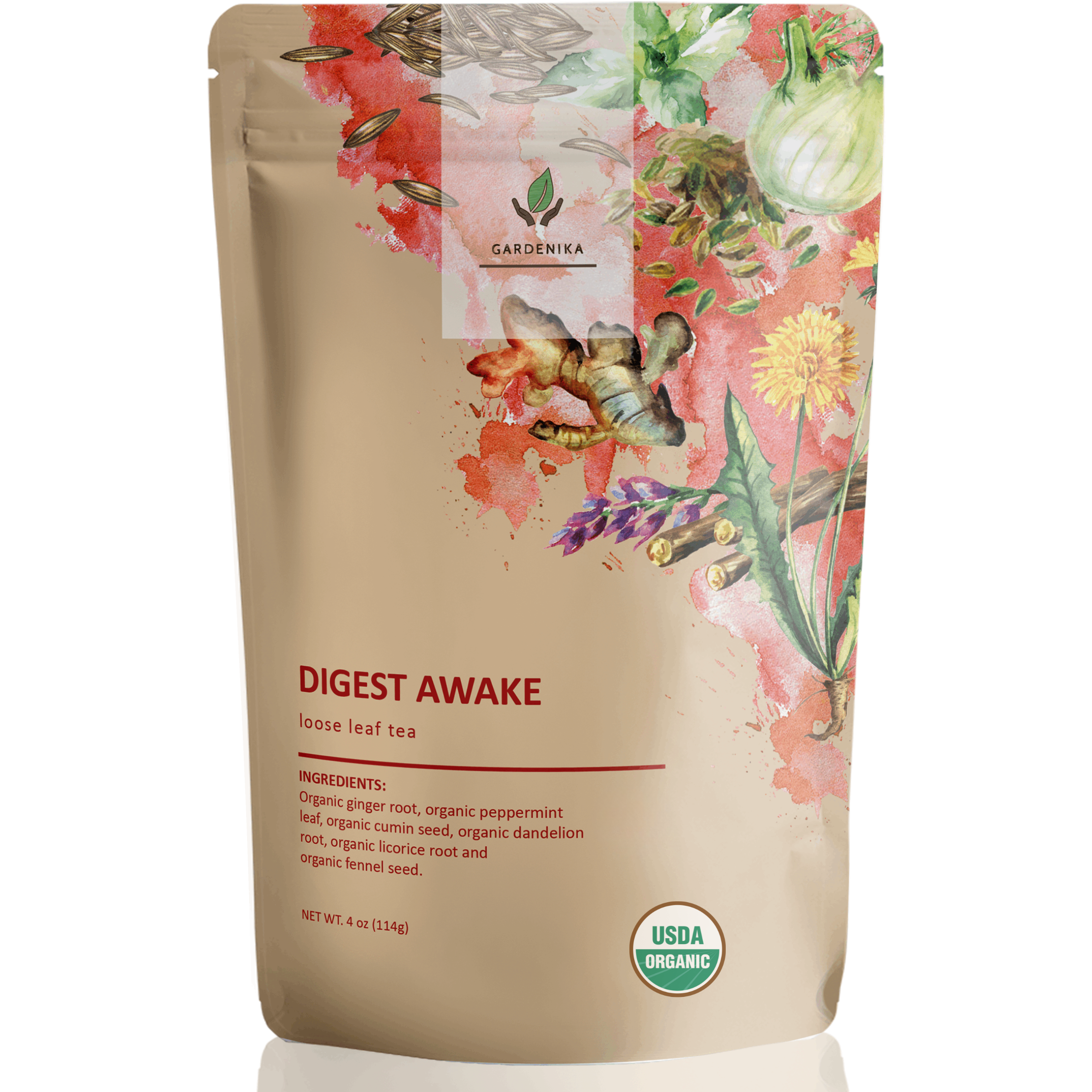 Digest Awake Tea - Ayurvedic Digestive Support Blend – Gardenika Shop