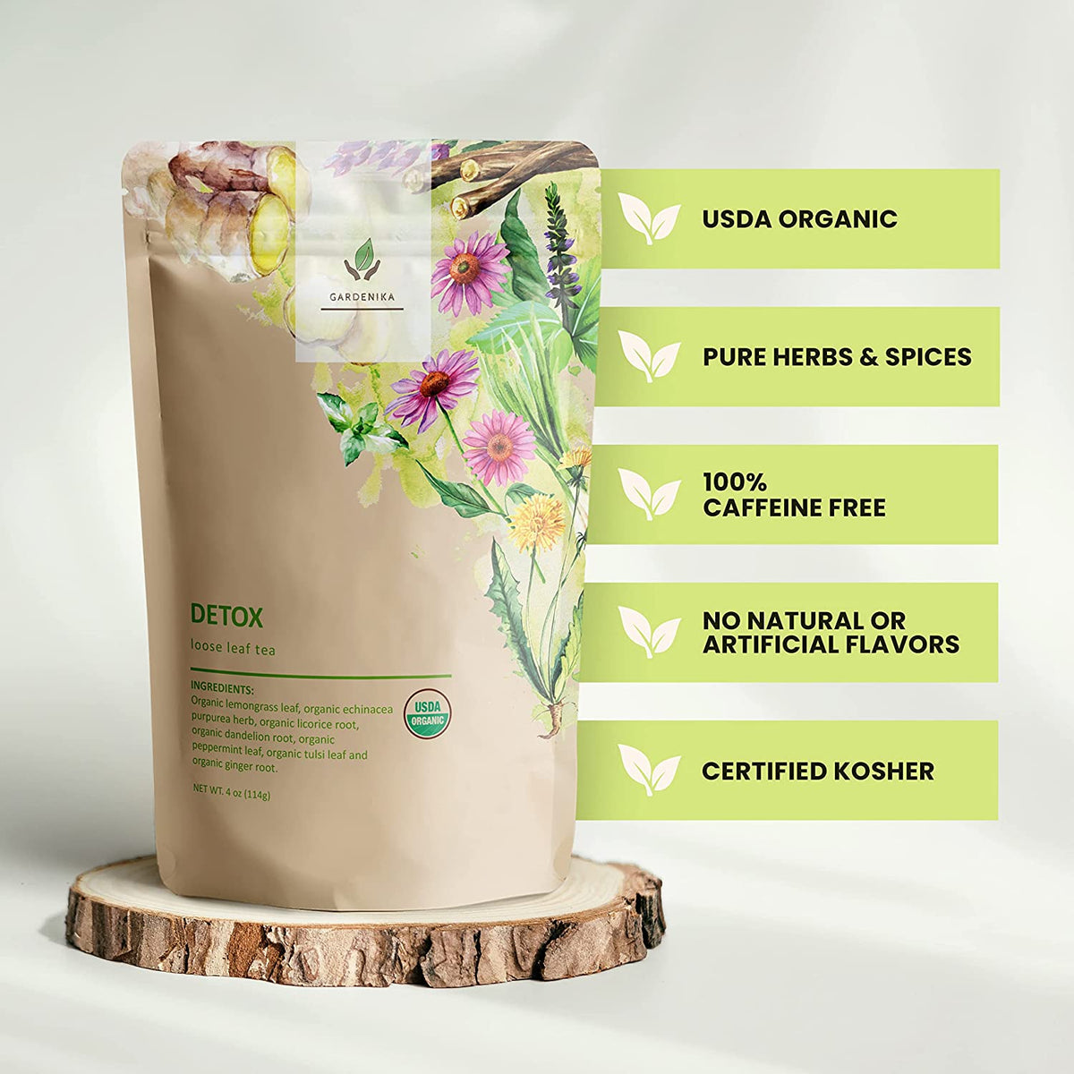 Detox - Organic Loose Leaf Herbal Tea - 4 oz (114g) – Gardenika Shop